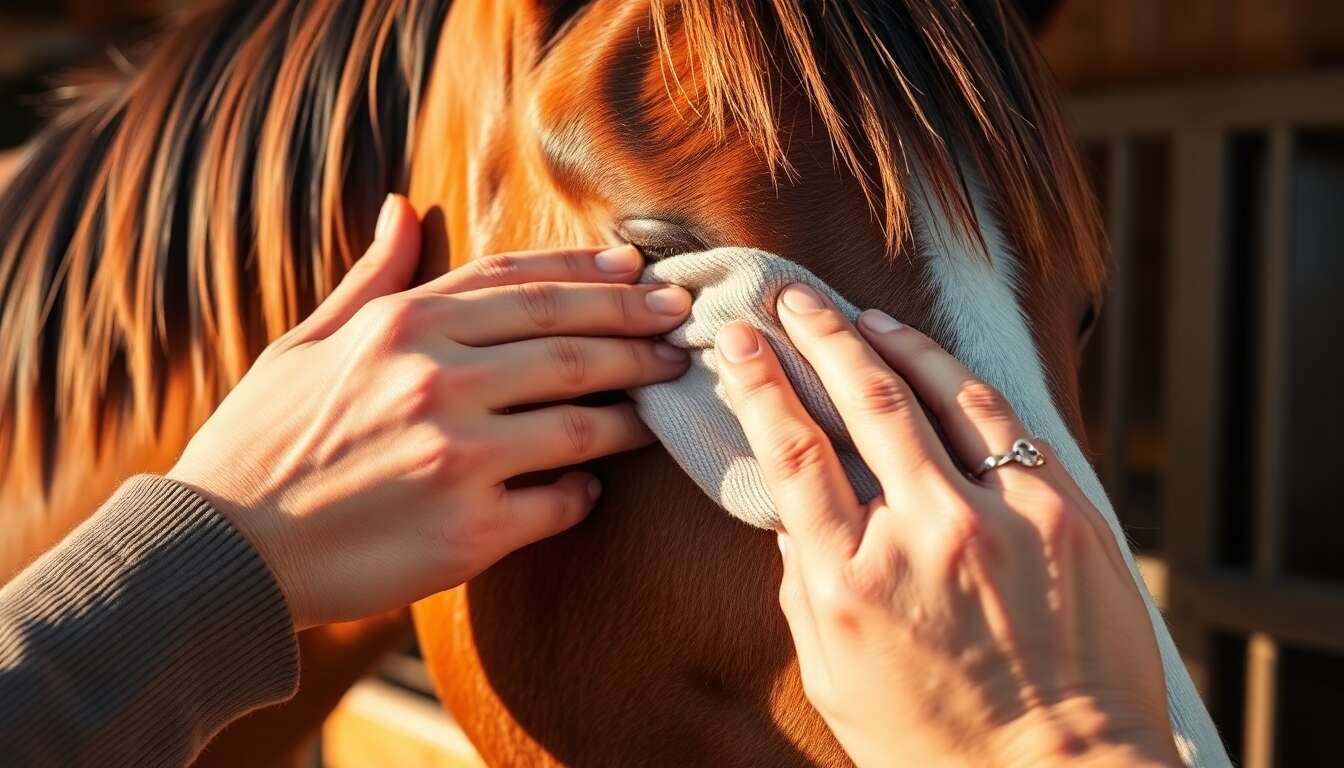 Techniques pour garder les yeux de votre cheval en bonne santé