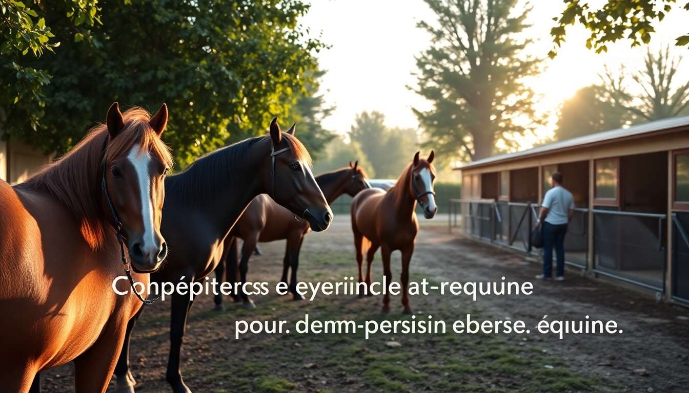 Compétences et savoir-faire requis pour réussir en demi-pension équine